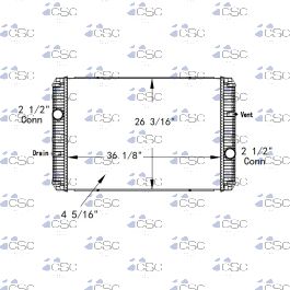 Prevost / Volvo Bus Radiator