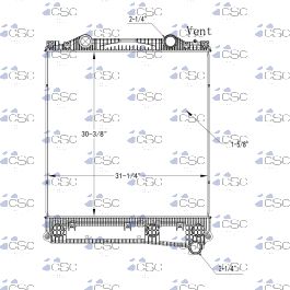Peterbilt / Kenworth Radiator